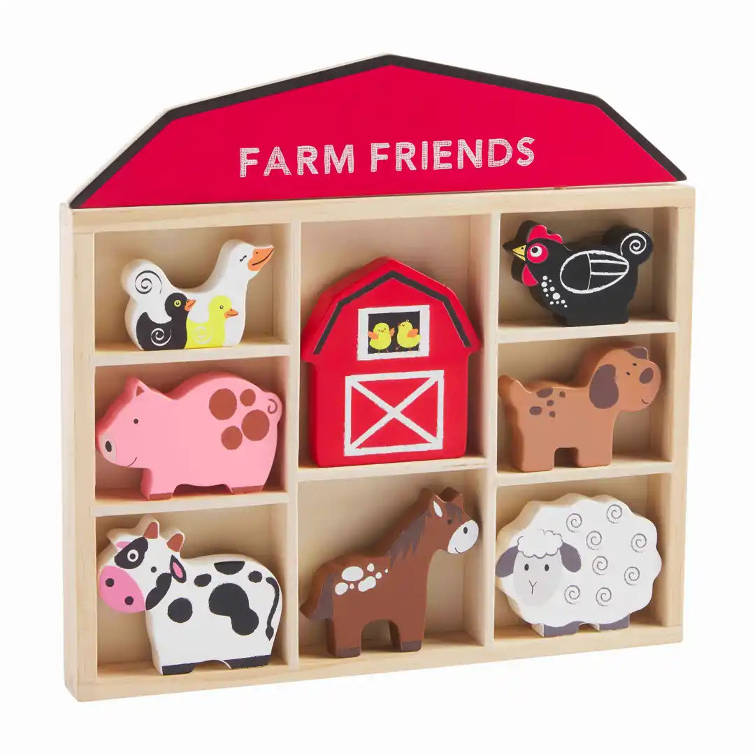 Wood Farm Animal Set – Box, Incorporated